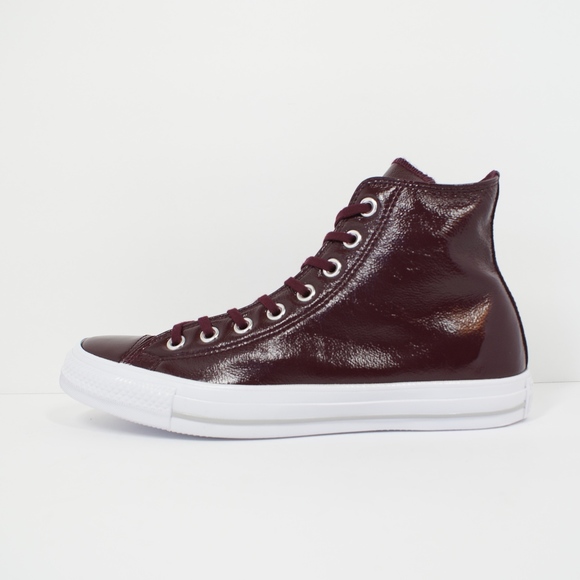 Converse | Shoes | Converse Chuck Taylor Patent Leather Sangria New ...